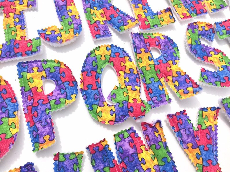 Fabric Alphabet Fabric Letters A to Z Plush Letters Letters - Etsy