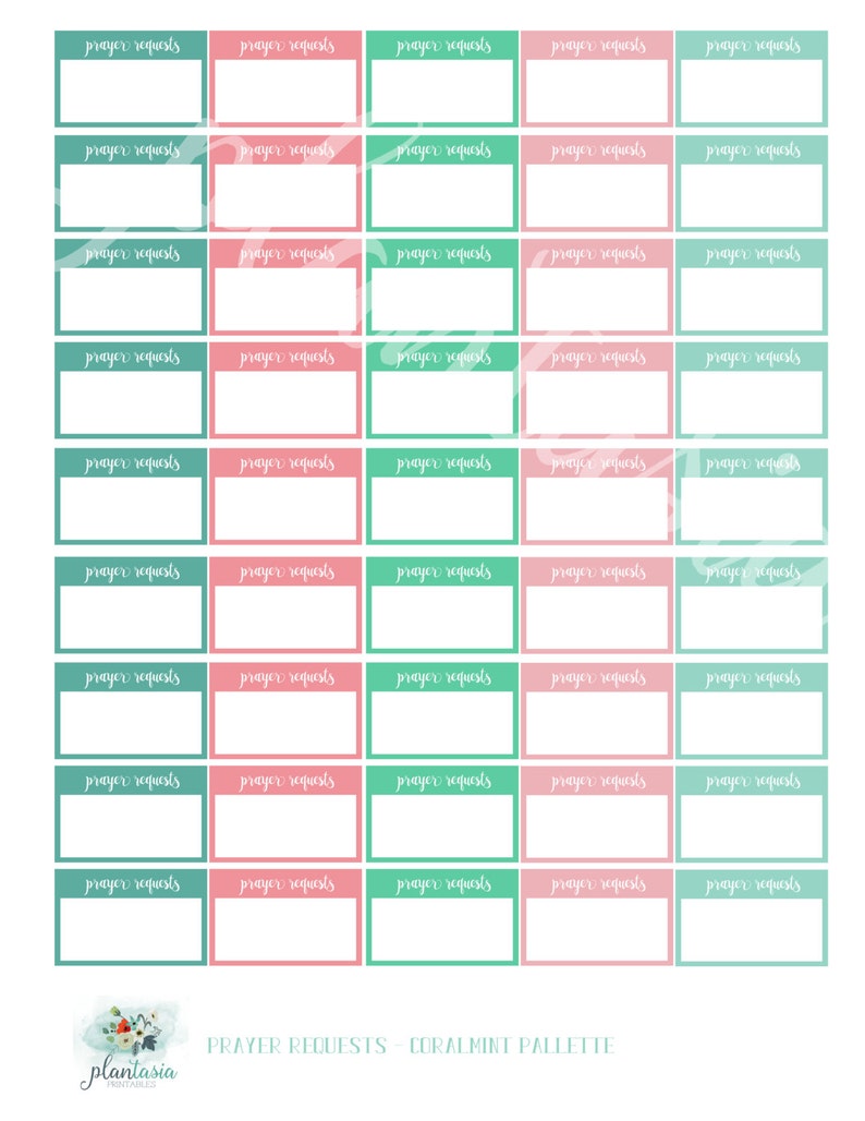 Prayer Requests Erin Condren or Happy Planner Stickers - Etsy
