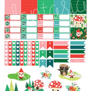 Gnome Sweet Gnome Happy Planner Stickers Gnomes Stickers Printable 2 ...