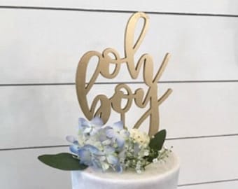 Boy cake topper | Etsy