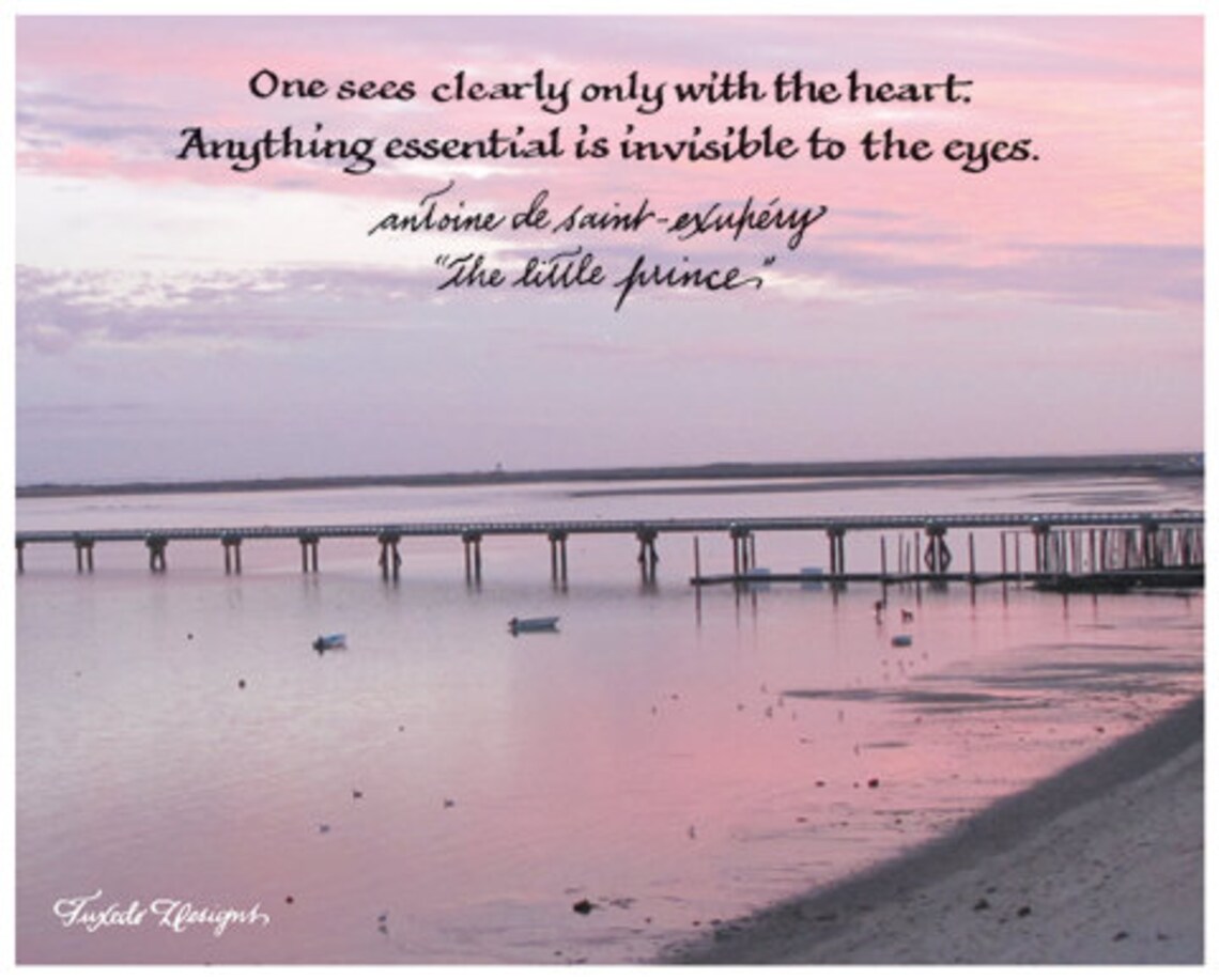 Sunset With a Quotation From the Little Prince - Etsy