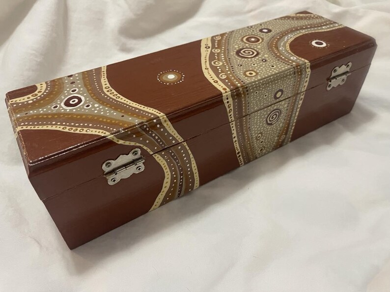 Hand-painted "cosmos in a Box" Tabletop Chest Box for Jewelry or ...