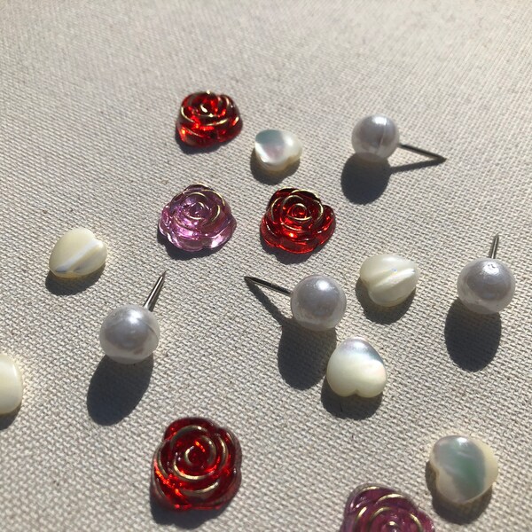 Flower Thumbtacks - Etsy