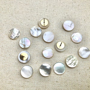 Decorative Mother of Pearl Shell Push Pin Thumb Tacks. Pushpins. Pearl ...
