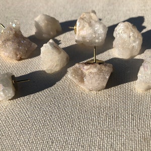 Crystal Geode Rock Push Pins for Vision Board Kit. Druzy Thumbtacks ...