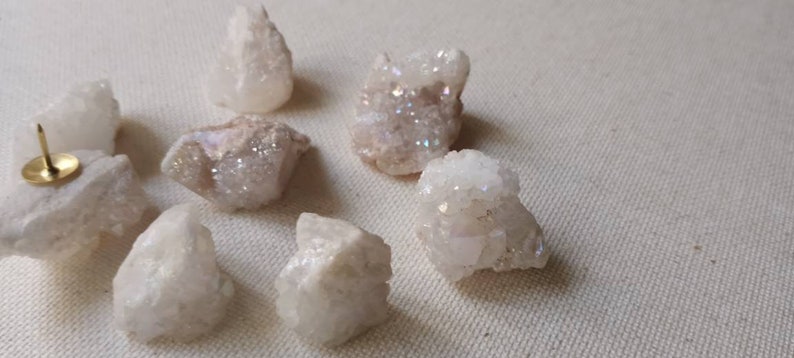 Crystal Geode Rock Push Pins for Vision Board Kit. Druzy Thumbtacks ...