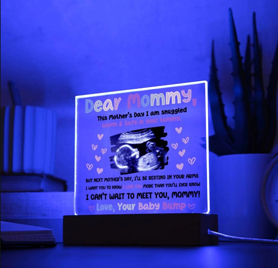 Personalized Ultrasound Picture Acrylic / Maternity Photo Keepsake ...