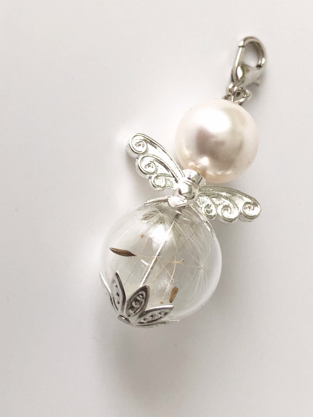 Versatile Guardian Angel Lucky Pendant, With Glass Bead, Filled With ...