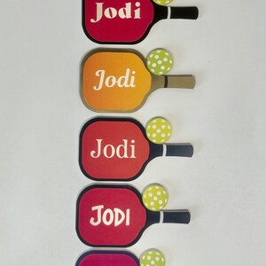 Personalized Pickleball Paddle Name Tag: Engraved Acrylic Bag Tag - Etsy