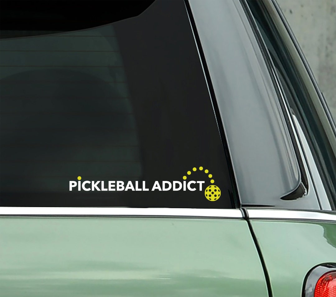 Pickleball Addict Vinyl Decal - Bumper/laptop Sticker - Etsy