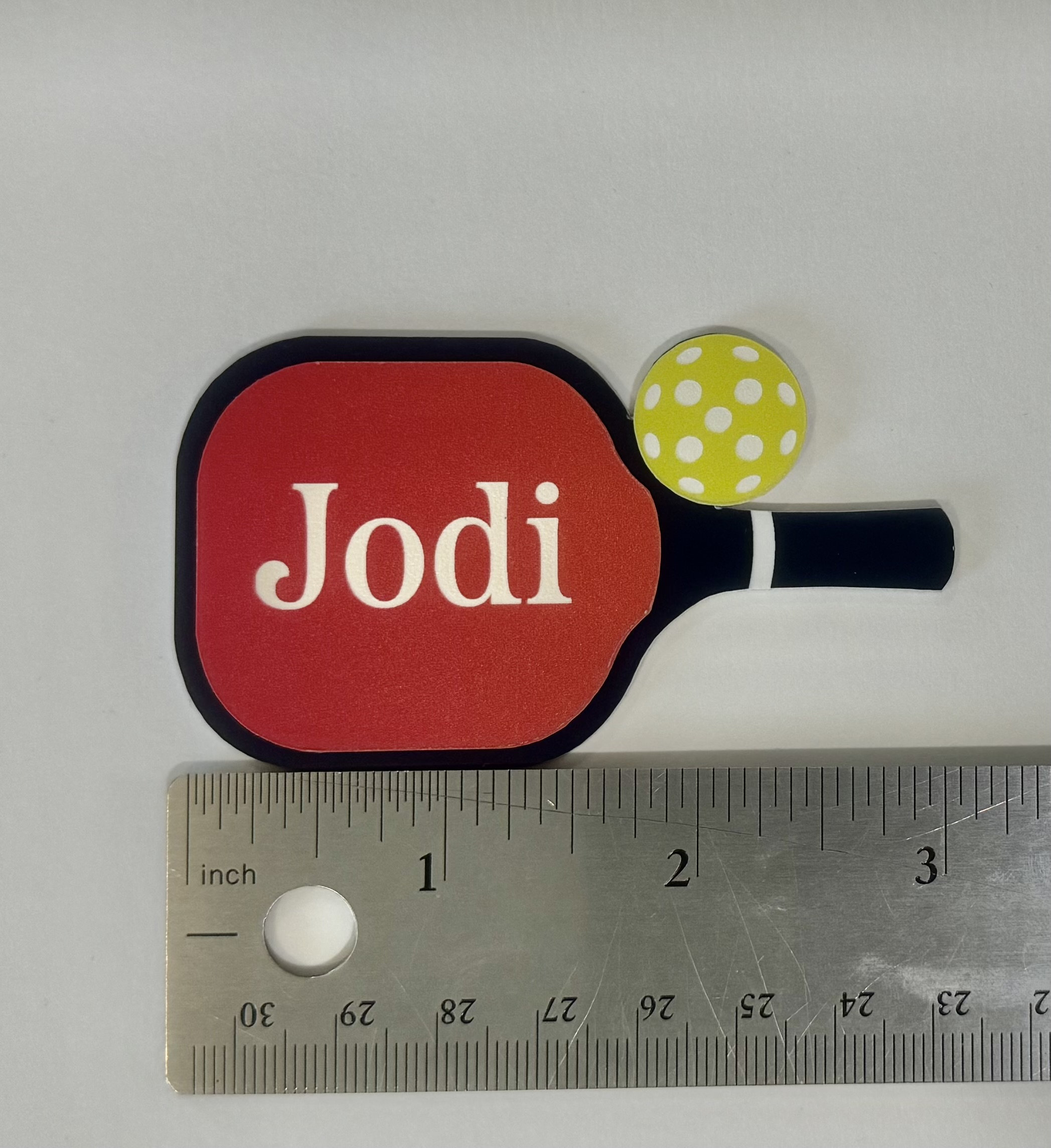 Personalized Pickleball Paddle Name Tag: Engraved Acrylic Bag Tag - Etsy