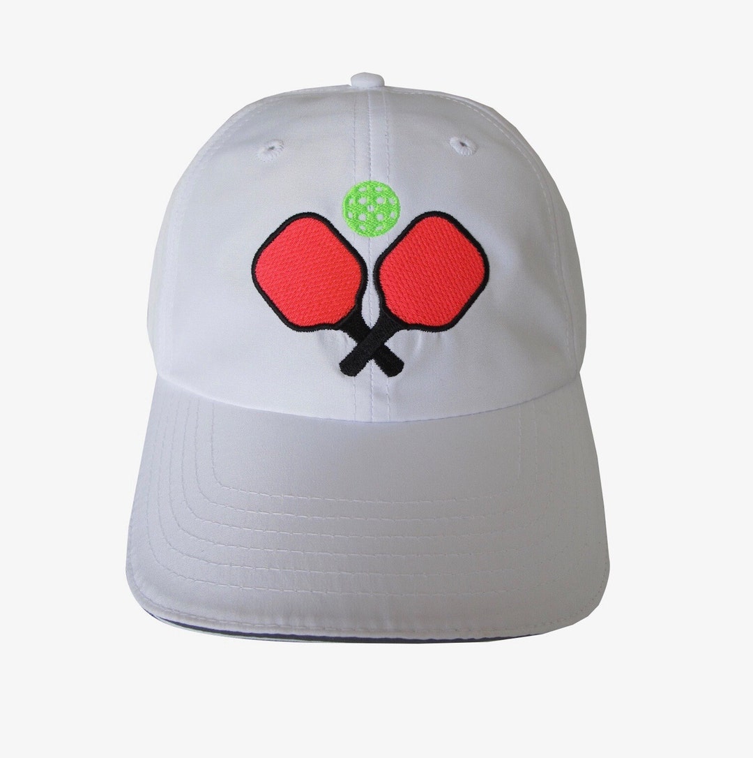 Pickleball Paddle Embroidered Performance Hat - Pickleball Gift ...