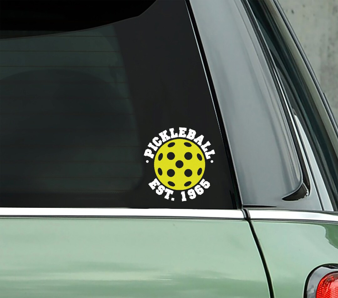 Pickleball Est. 1965 Decal: Car Bumper Sticker - Etsy