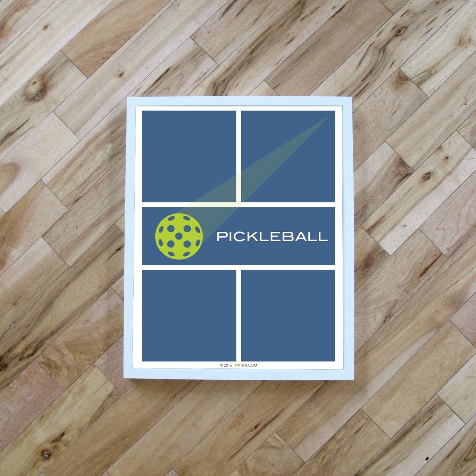 Pickleball Print The Pickleball Poster Blue Pickleball | Etsy