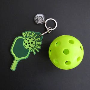 Pickleball Paddle Keychain - Acrylic Keyring - Show Pickleball Love ...