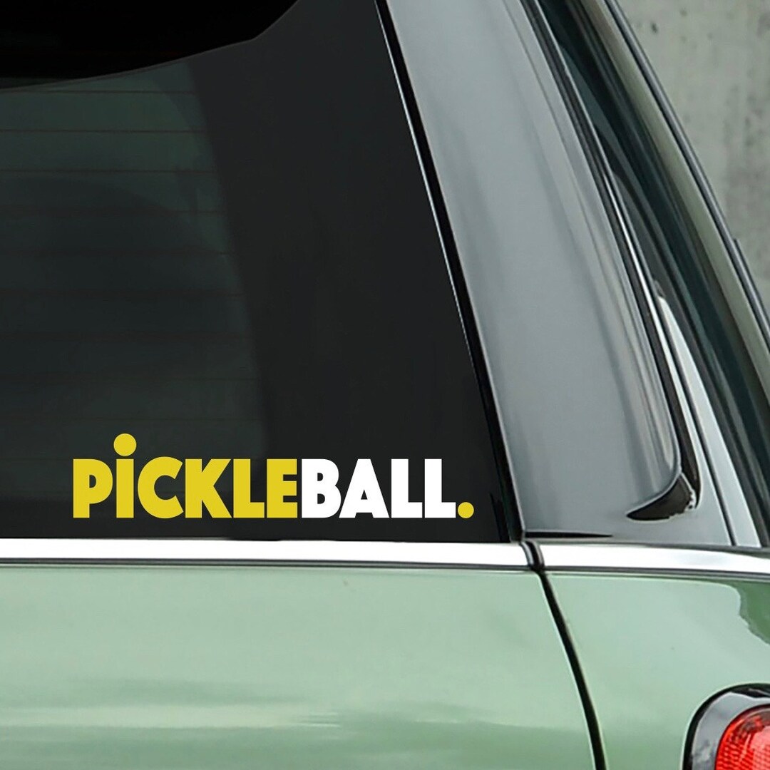 Pickleball Decal - Vinyl Sticker - Bumper Sticker - Computer Sticker ...
