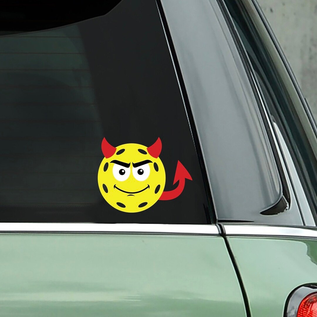 Pickleball Devil Vinyl Decal - Bumper/computer Sticker - Etsy