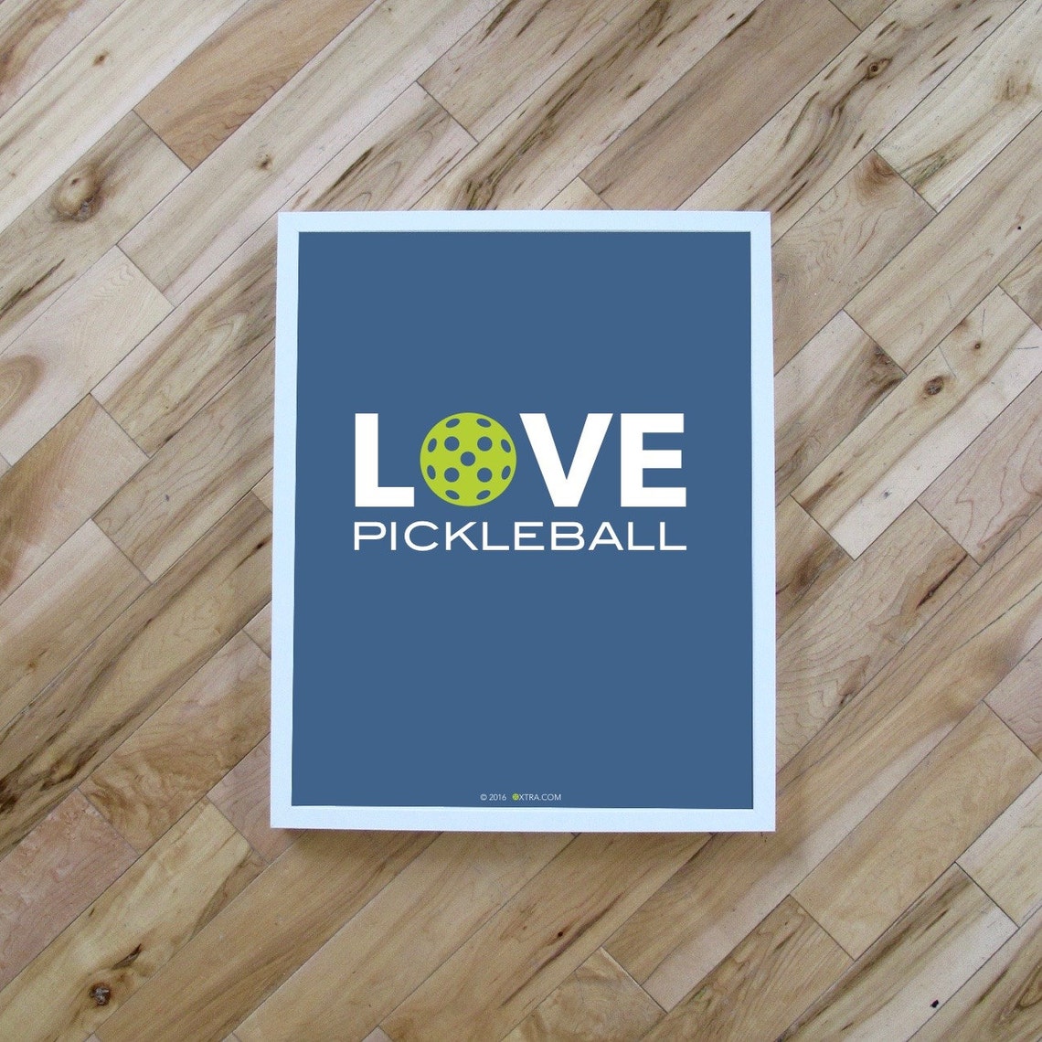 Love Pickleball Art Print the Love Pickleball Poster Blue - Etsy