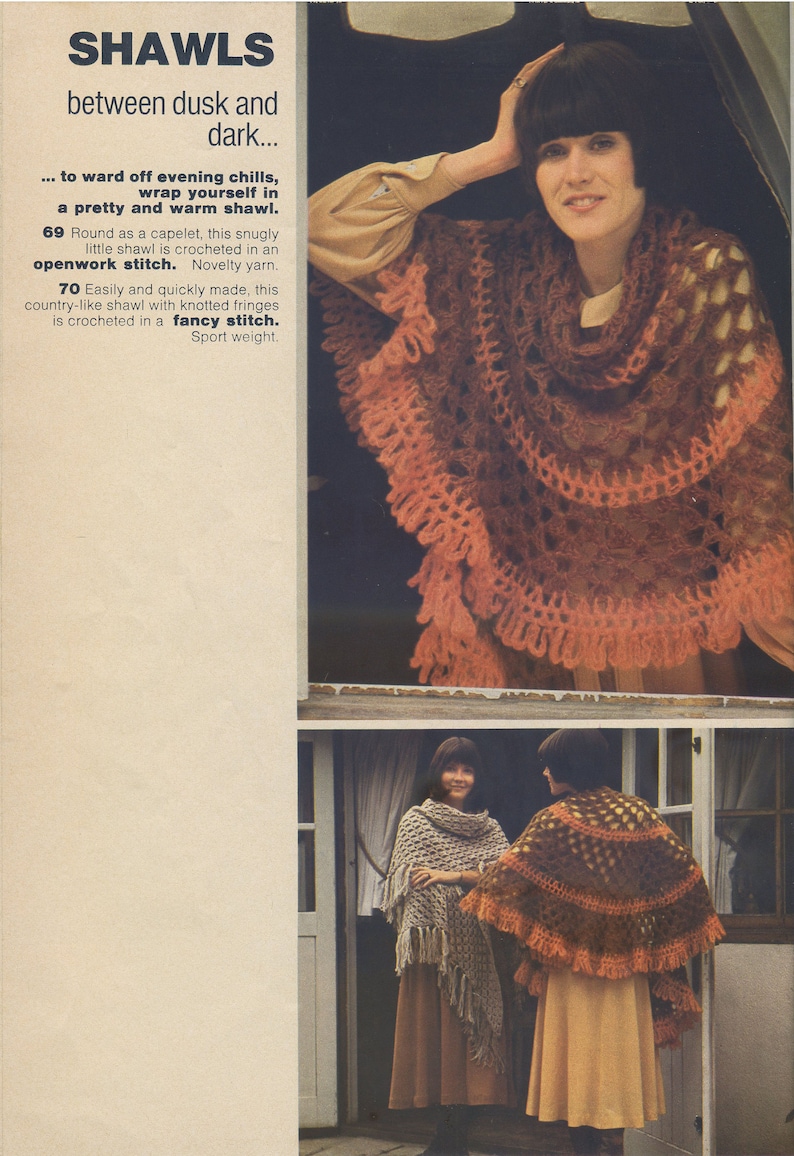 50x 1970's Vintage Crochet & Knitting Patterns - DIGITAL Magazine - Etsy