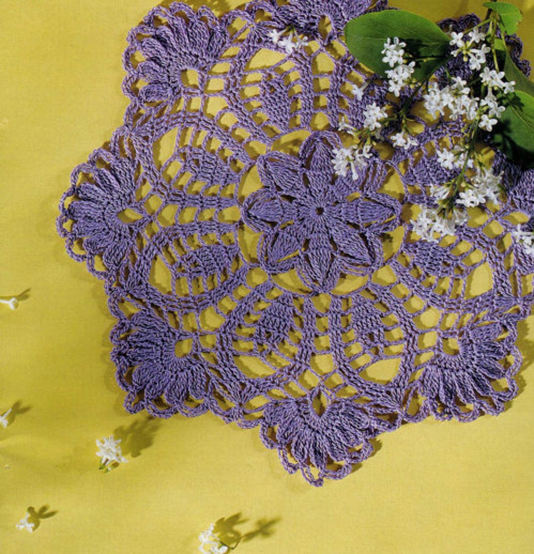 Lavender Lace Doily Crochet Pattern - Etsy