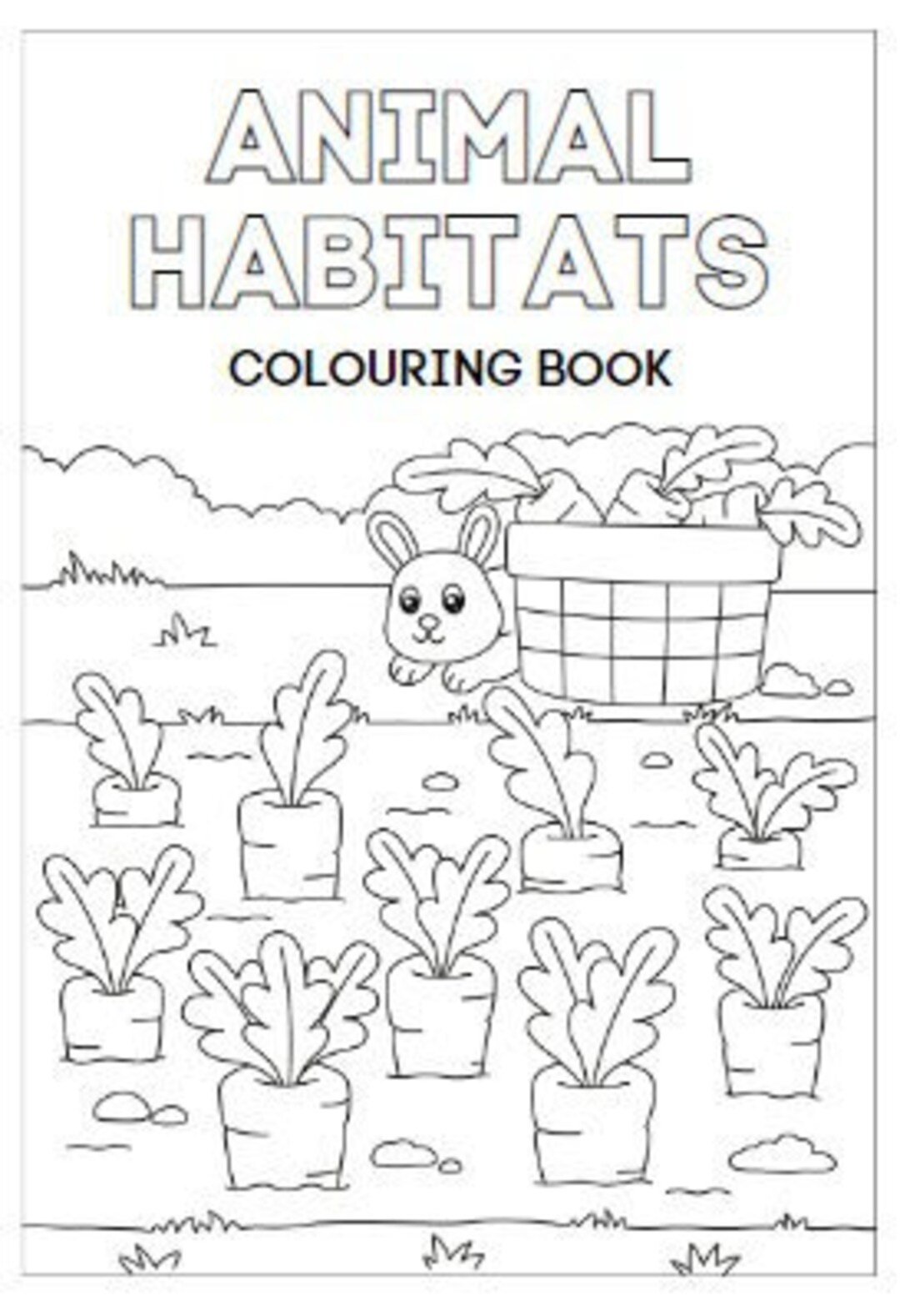 Animal Habitats Printable Colouring Book - Etsy