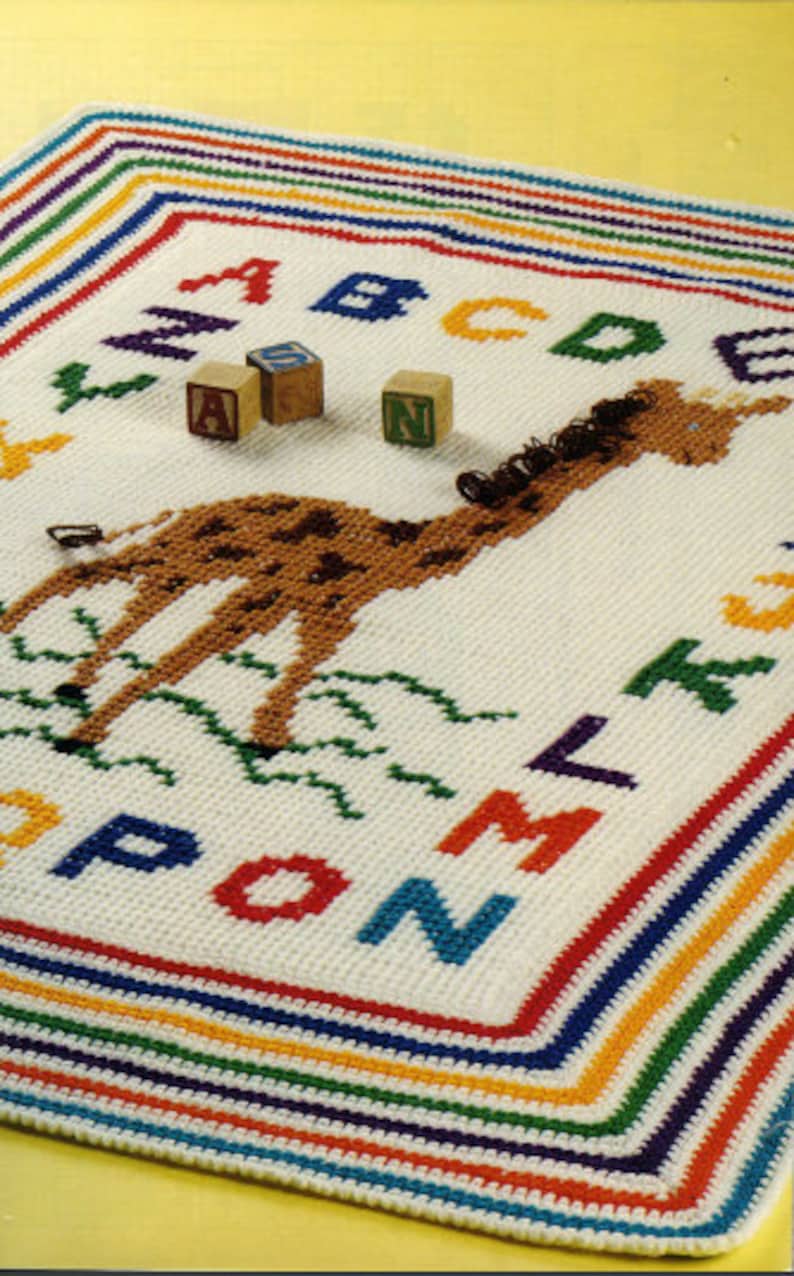 Baby Giraffe Alphabet Afghan Crochet Pattern - Etsy