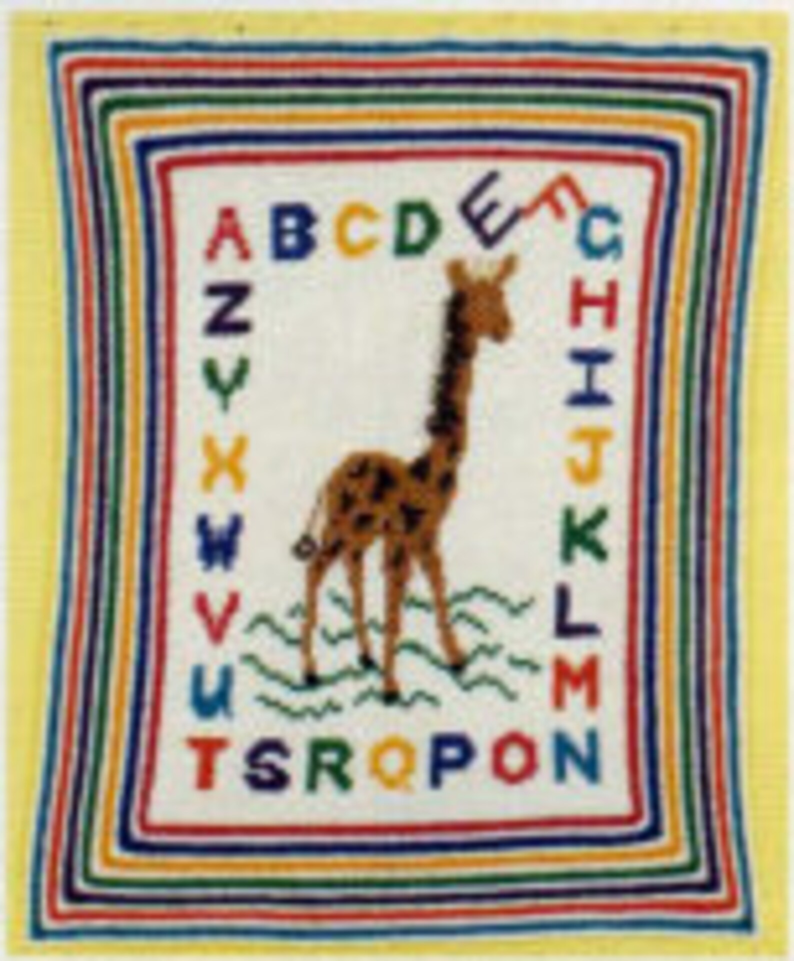 Baby Giraffe Alphabet Afghan Crochet Pattern - Etsy