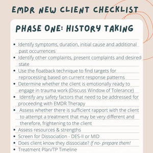 Emdr Target Plan - Etsy