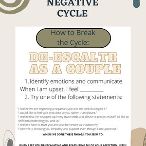 Emotionally Focused Therapy Our Negative Cycle Couples Counseling ...