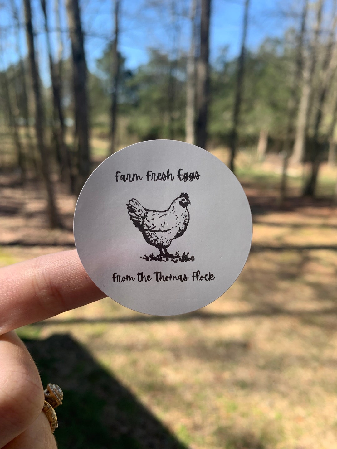 Farm Fresh Eggs Sticker Label - Etsy