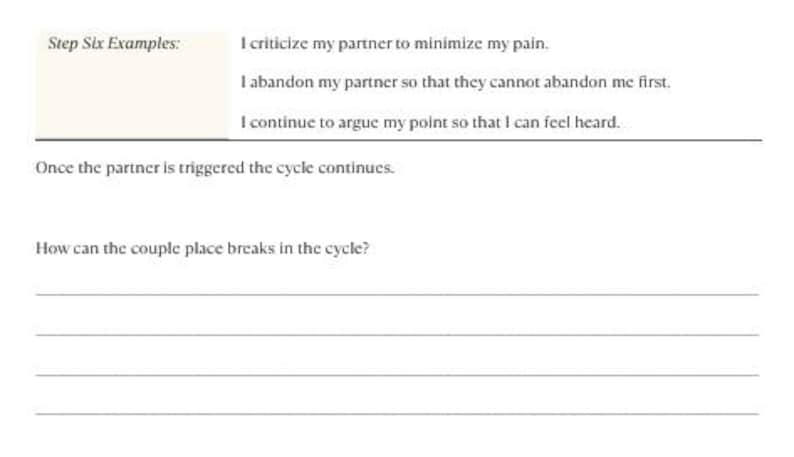 Emotionally Focused Therapy Our Negative Cycle Couples Counseling ...