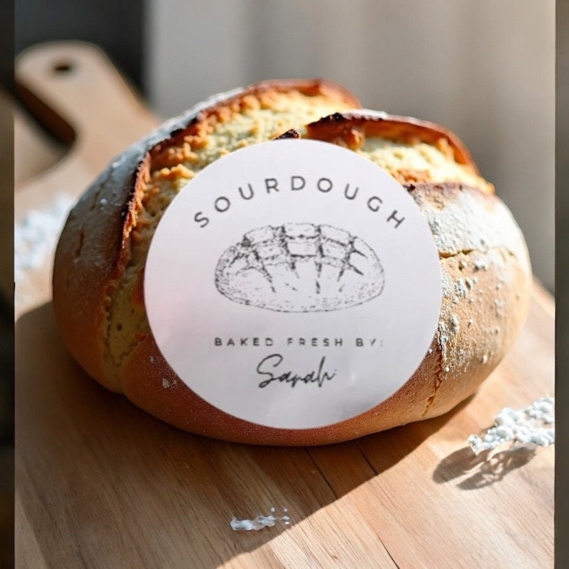 Personalized Sourdough Sticker Labels for Bakers - Etsy