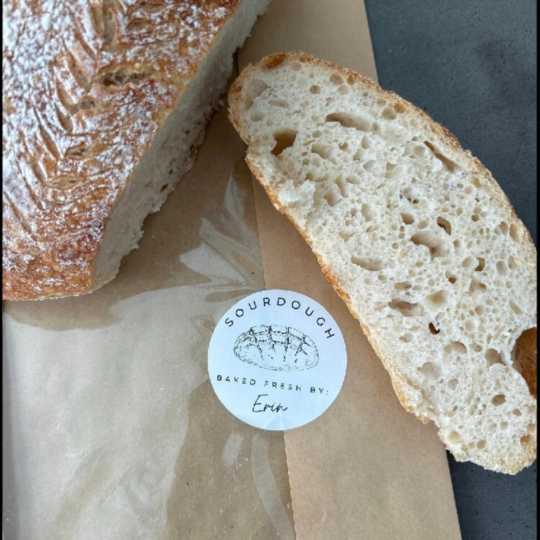 Personalized Sourdough Sticker Labels for Bakers - Etsy