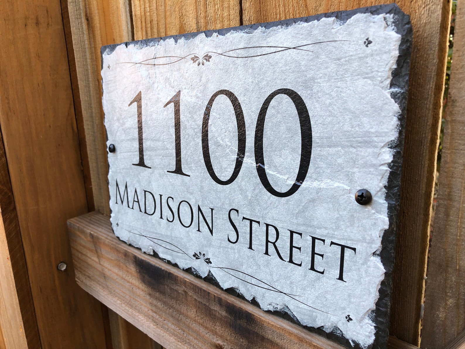 Home Address Sign Personalized House Number Plaque. Welcome to Our Home ...