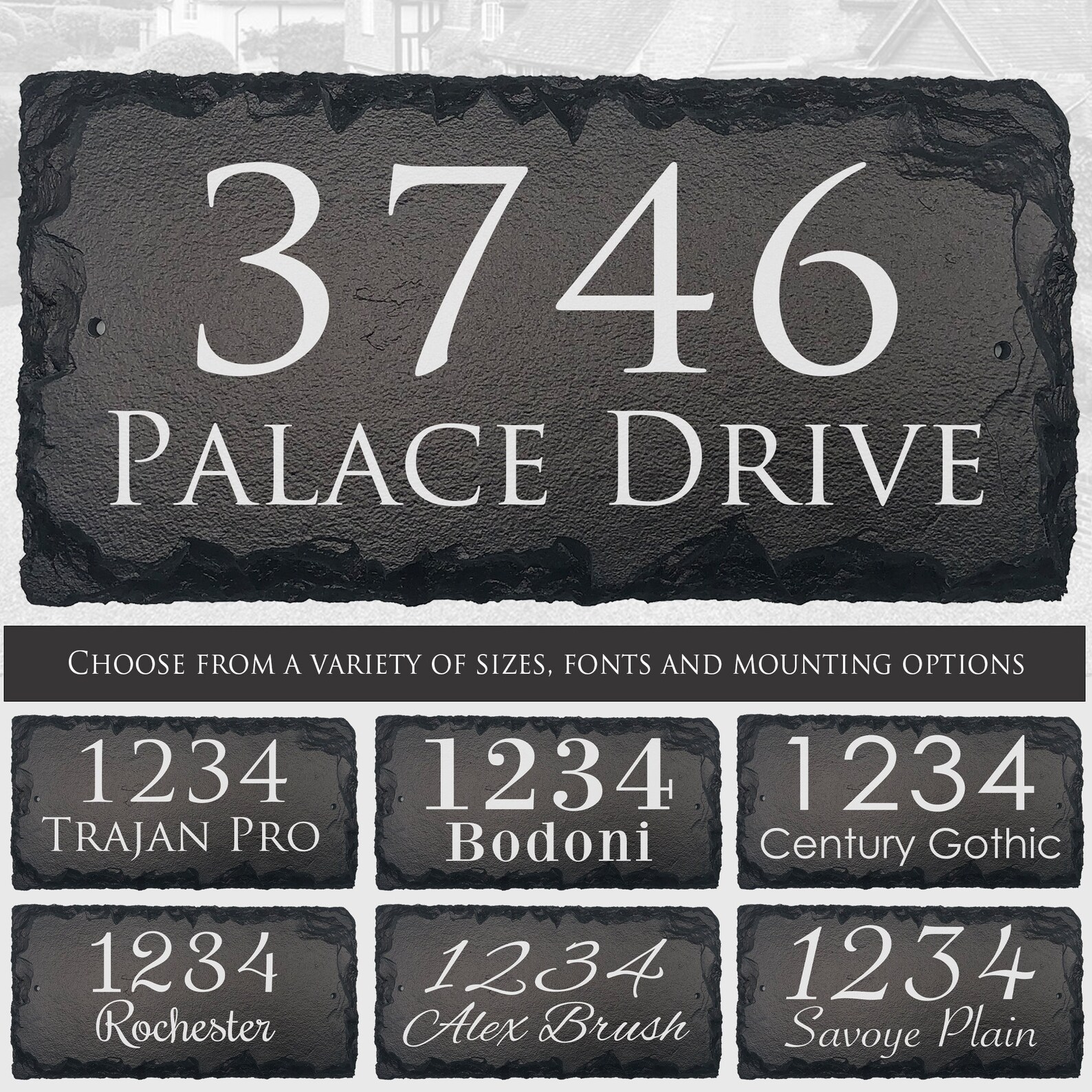 Home Address Sign Personalized House Number Plaque Address - Etsy