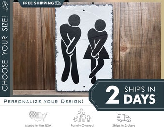 Toilet Tile Sign - Etsy