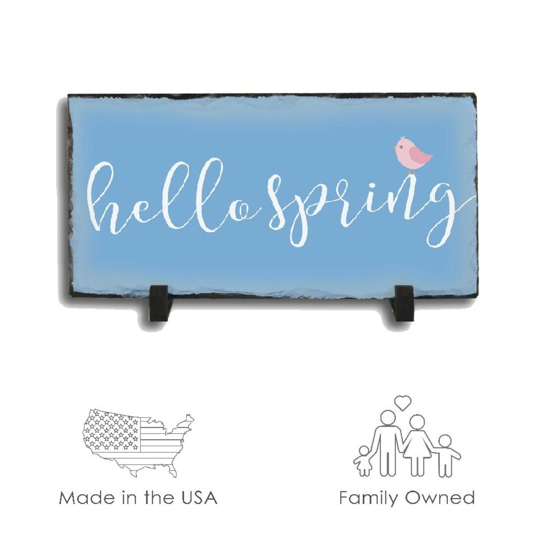 Spring Sign, Spring Plaque, Easter Plaque, Hello Spring, Easter Sign ...
