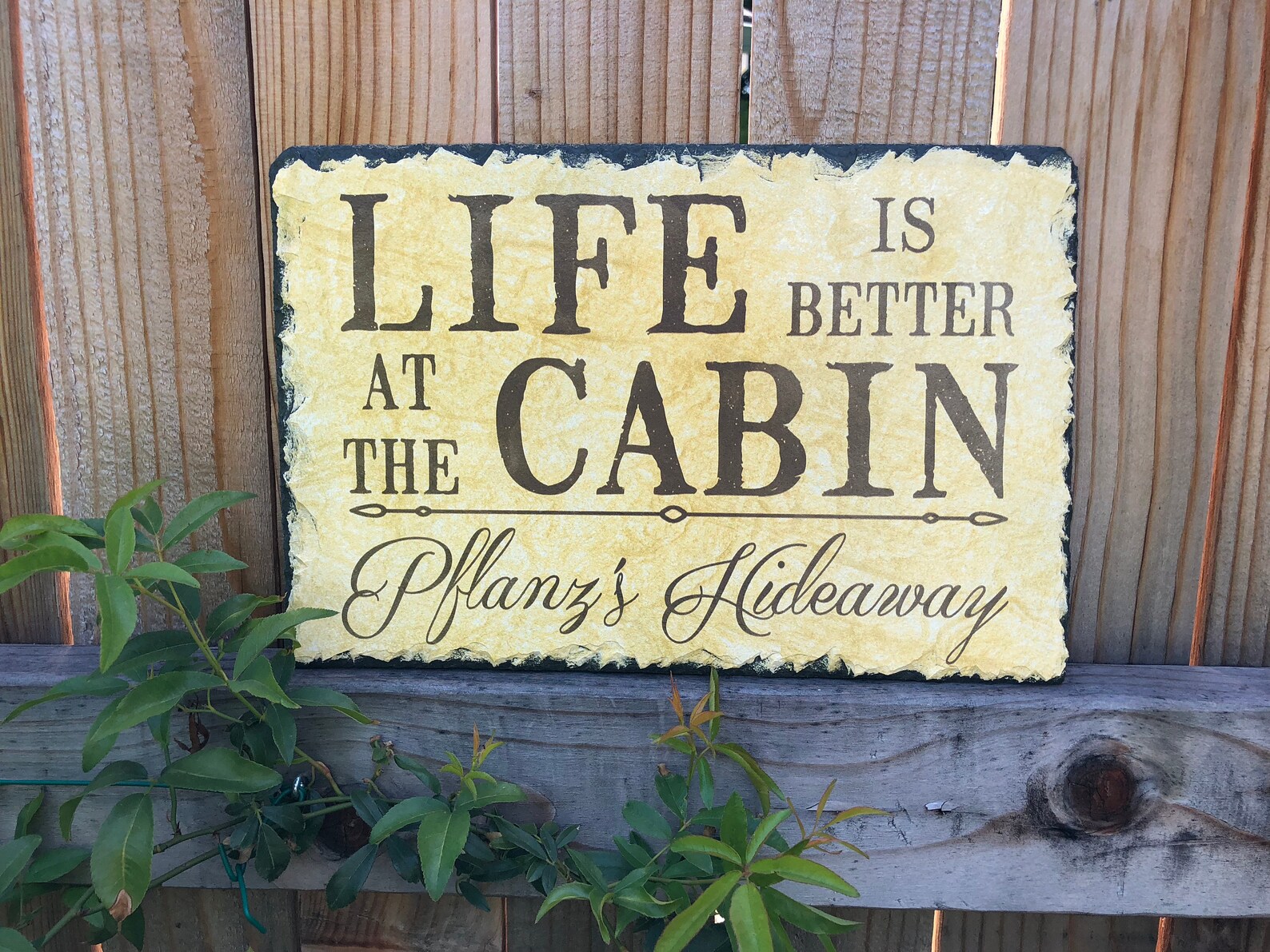 Life is Better. Personalized Sign. Custom Cabin Sign. Cabin - Etsy