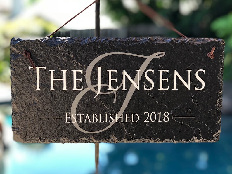 Home Address Plaque Personalized Name Plaque. Established - Etsy