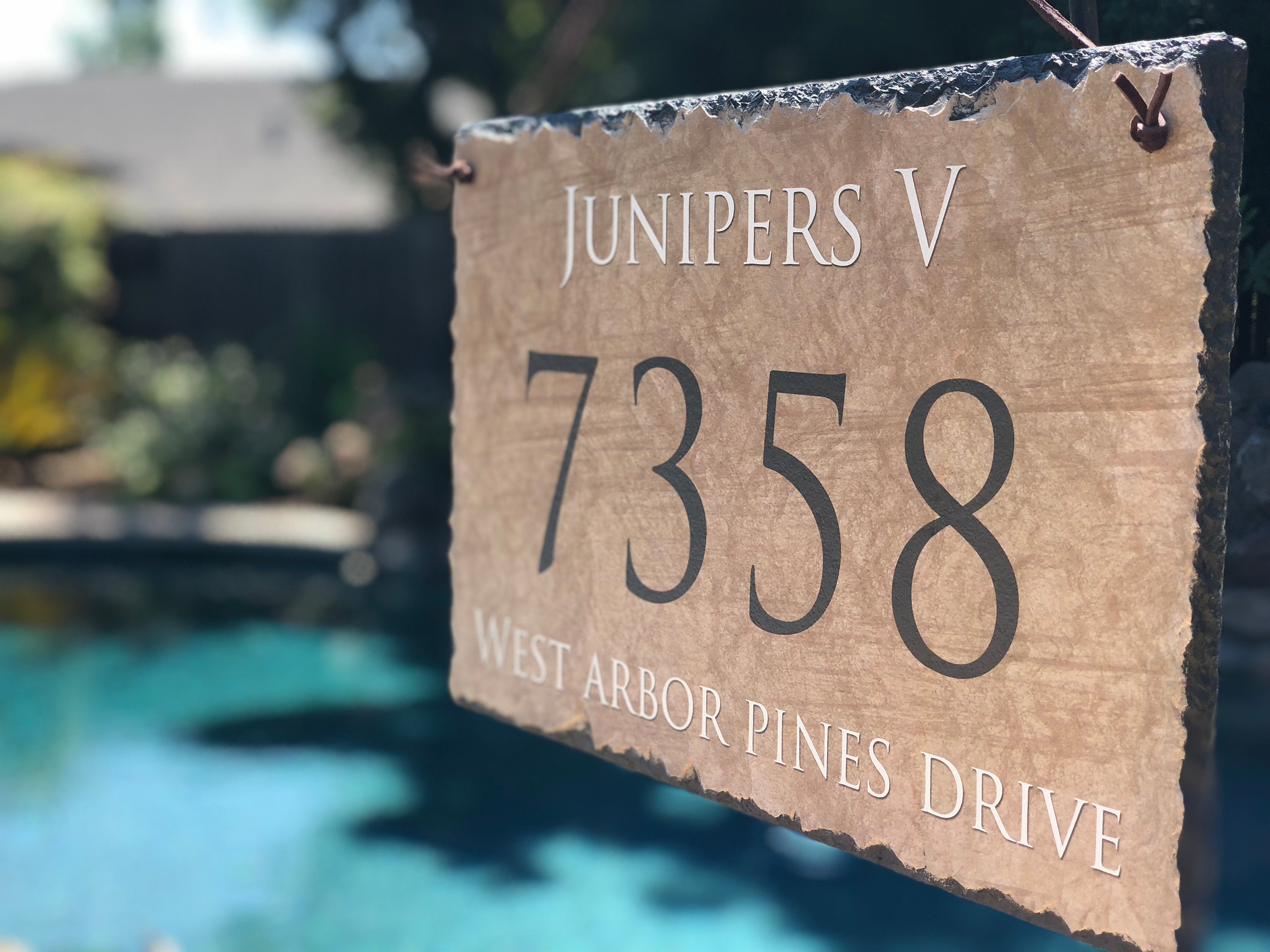 Home Address Sign Personalized House Number Plaque. Welcome - Etsy