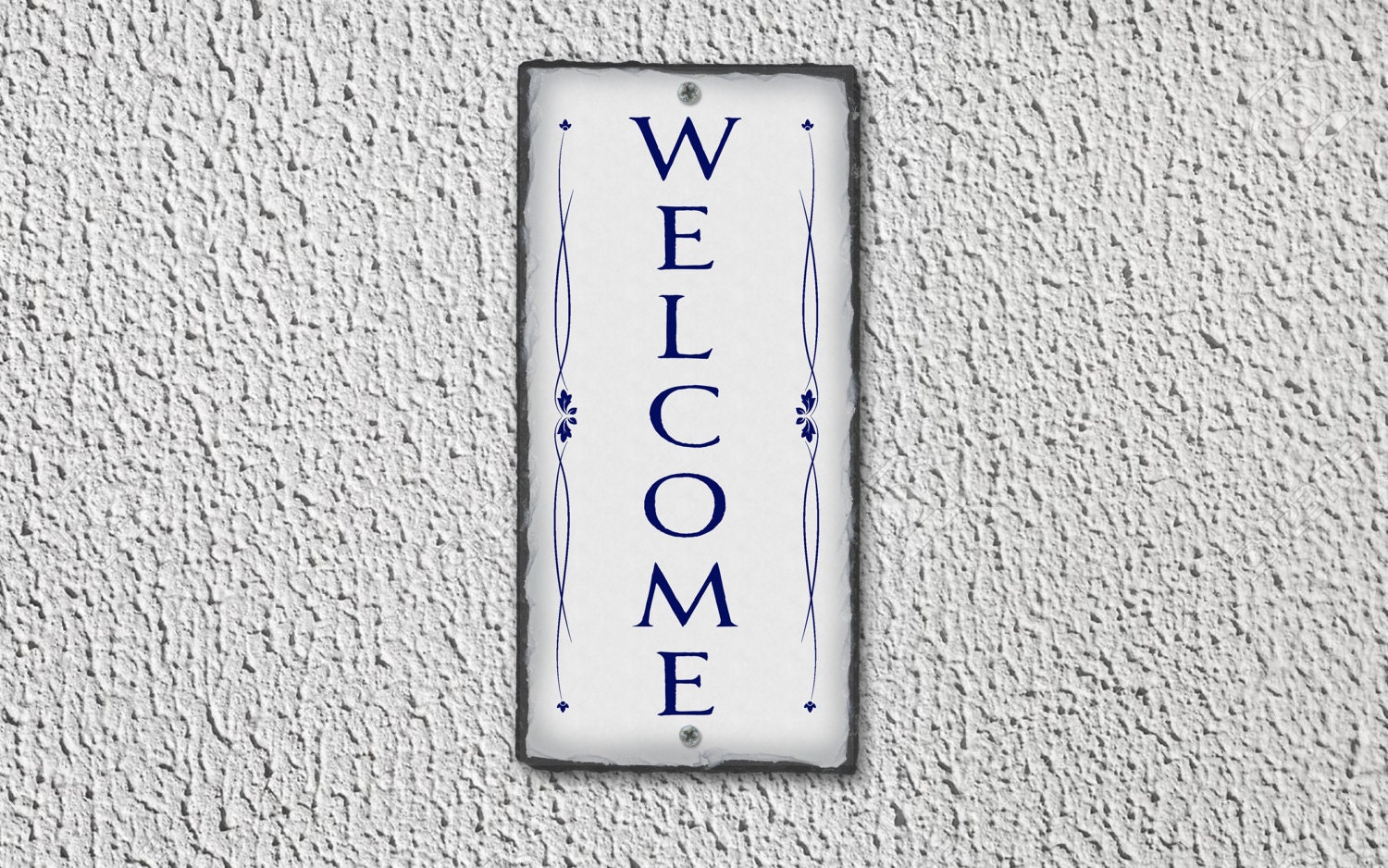 Outdoor Welcome Sign Slate Welcome Sign Outdoor Sign - Etsy