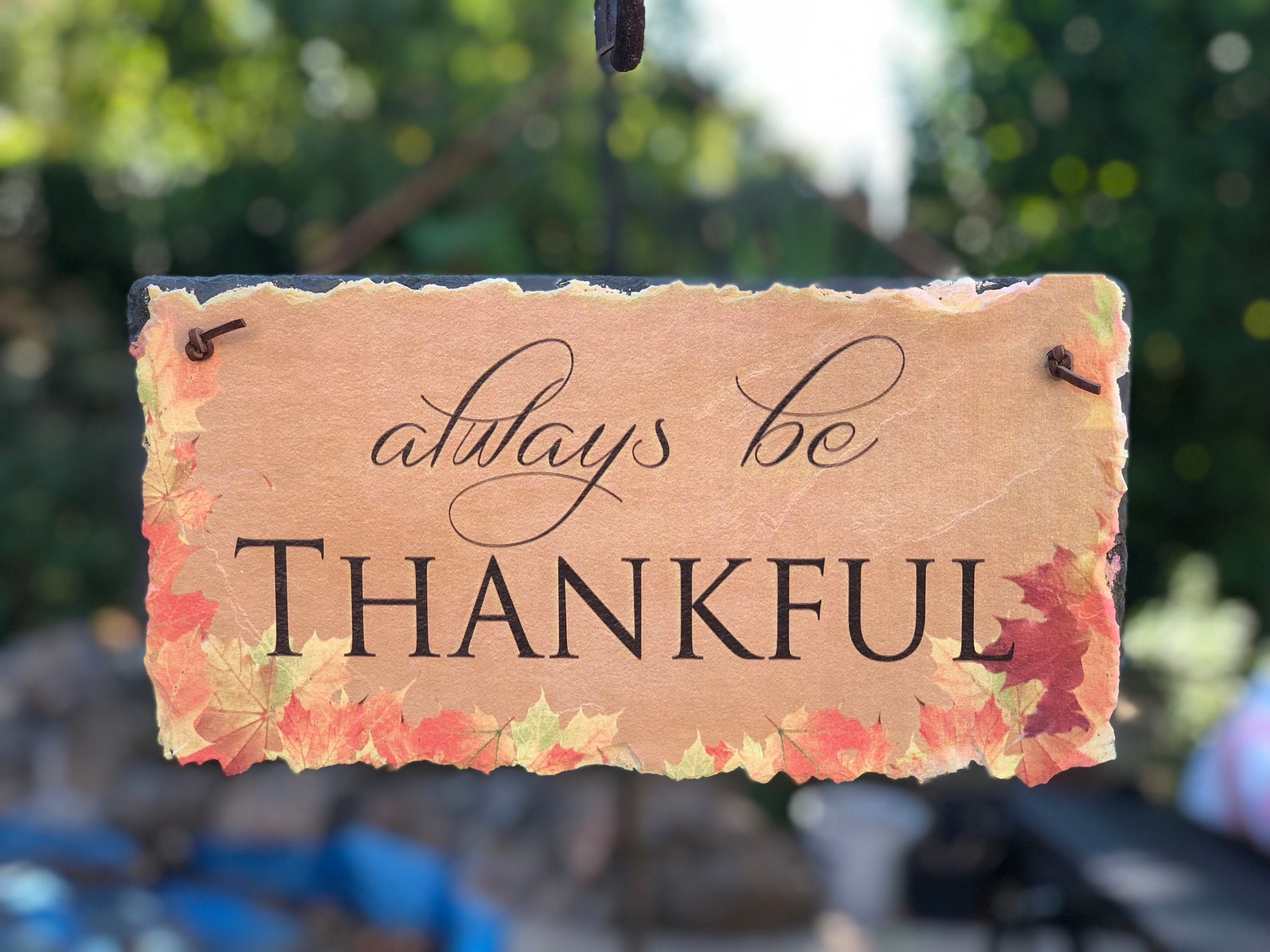 Always Be Thankful Fall Sign Fall Plaque Festive Sign - Etsy