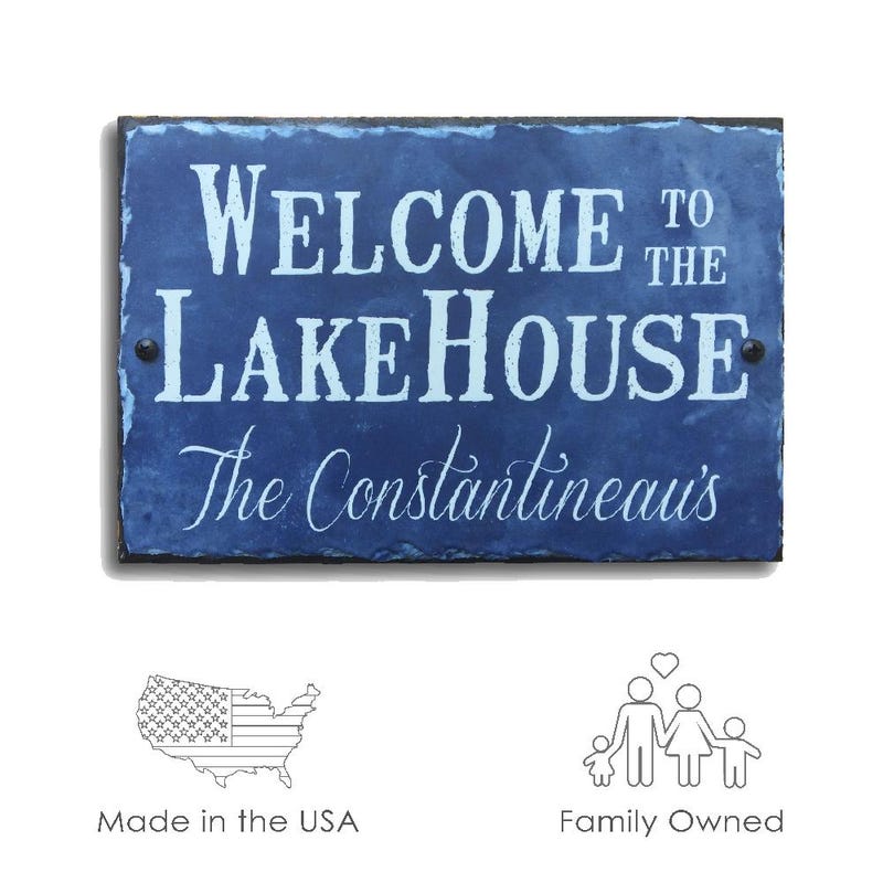 Outdoor Lake House Sign - Etsy