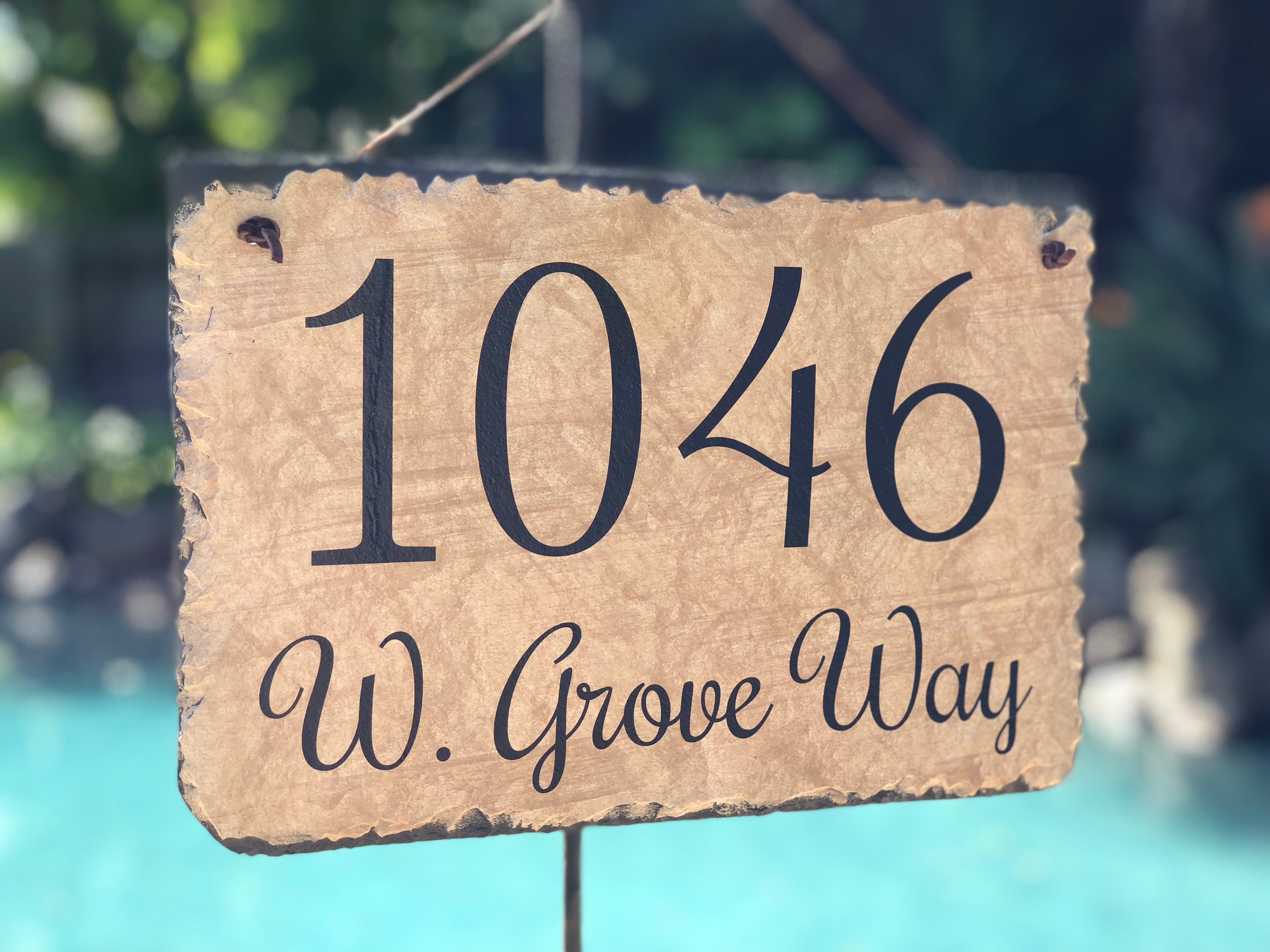 Home Address Sign Personalized House Number Plaque. Welcome | Etsy