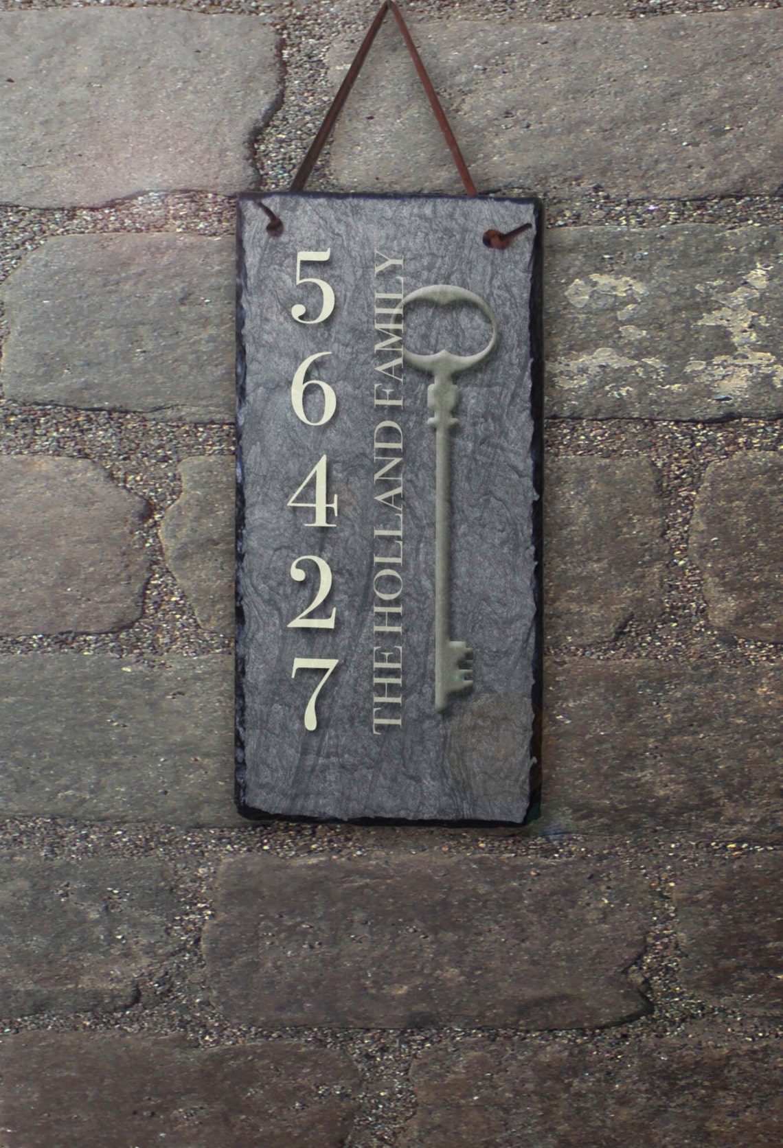 House Key Sign Personalized House Number Plaque. Welcome to - Etsy