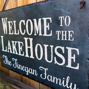 Lake House Sign. Personalized Sign. Lake House Decor. Outdoor Sign ...