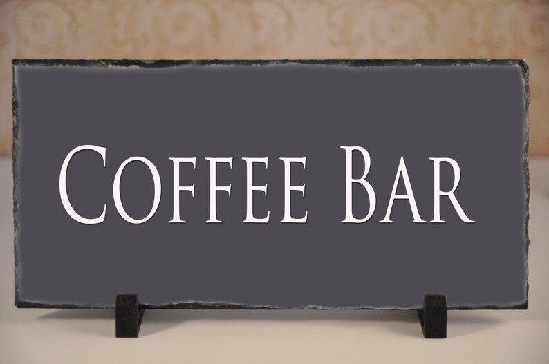 Coffee Bar Sign Slate Coffee Bar Sign Indoor/outdoor Sign - Etsy
