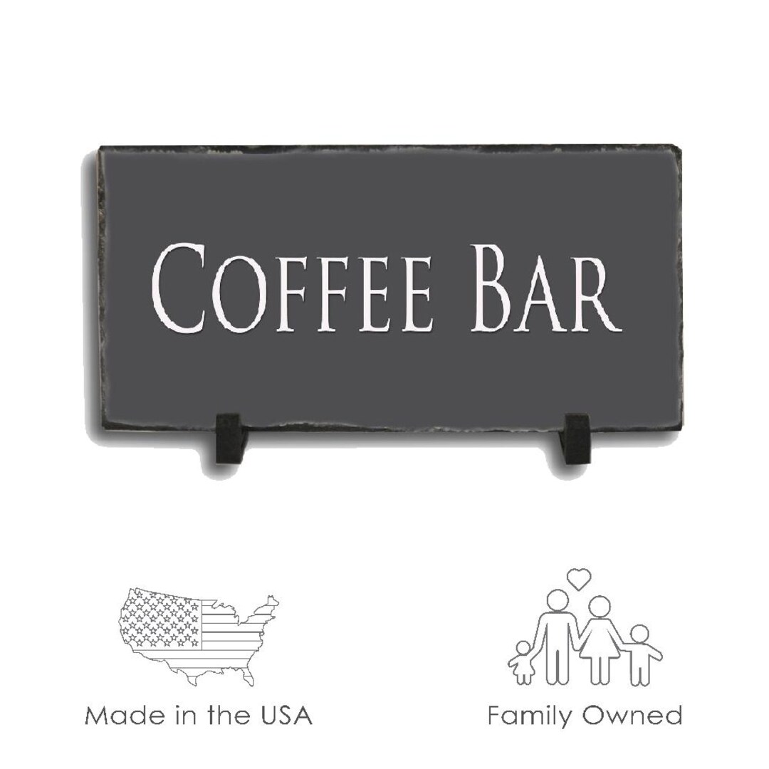 Coffee Bar Sign! Slate Coffee Bar Sign, Indoor/outdoor Sign, Coffee Bar ...