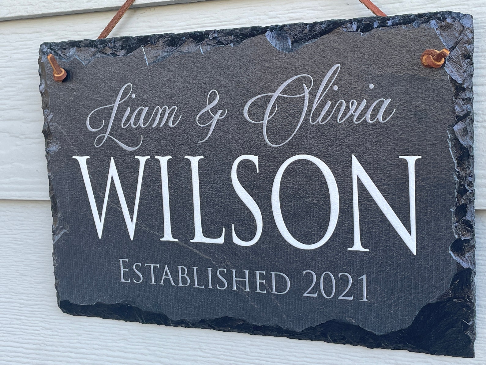 House Number Plaque Personalized House Number Plaque. Slate - Etsy