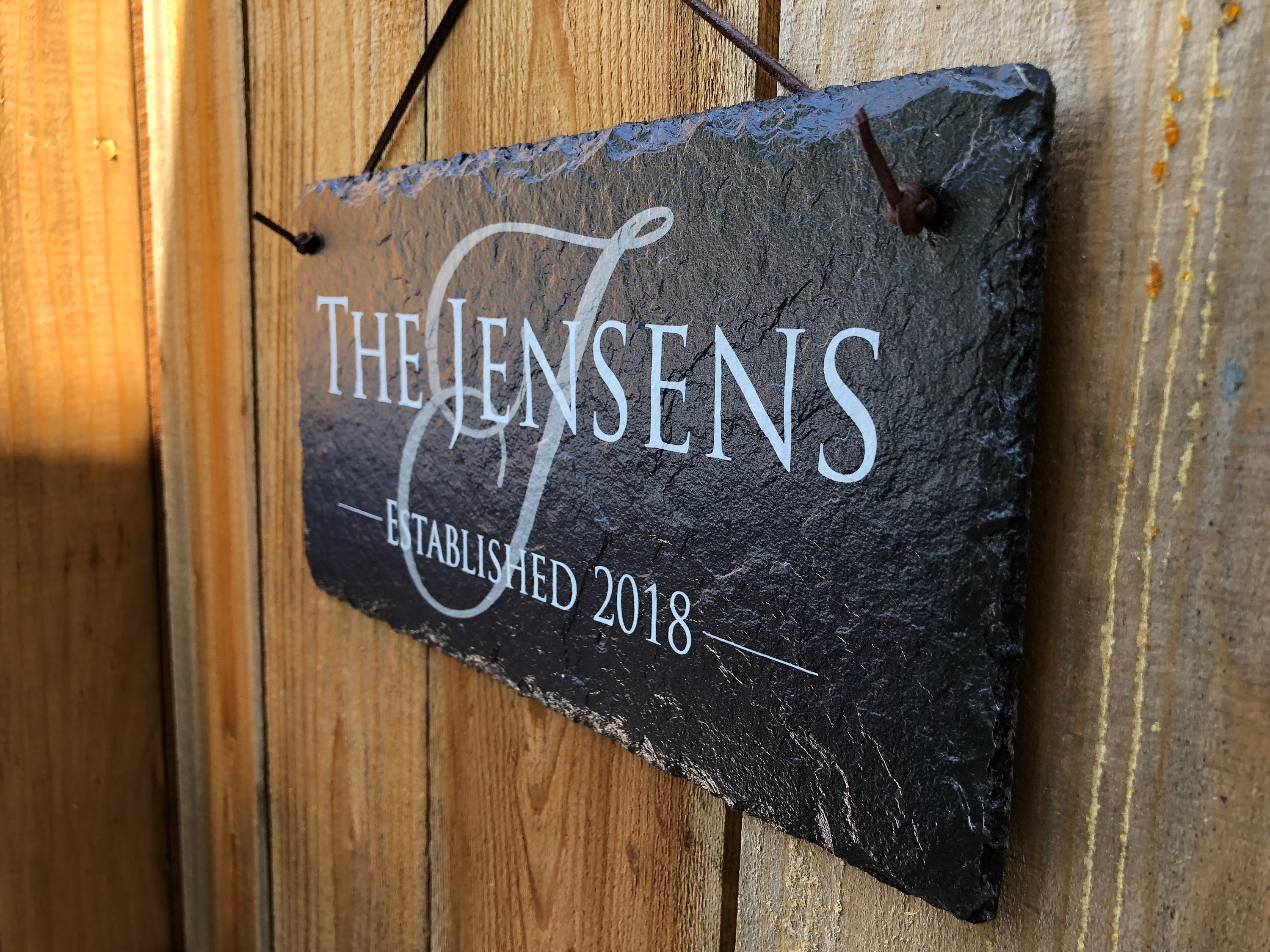 Home Address Plaque Personalized Name Plaque. Established | Etsy